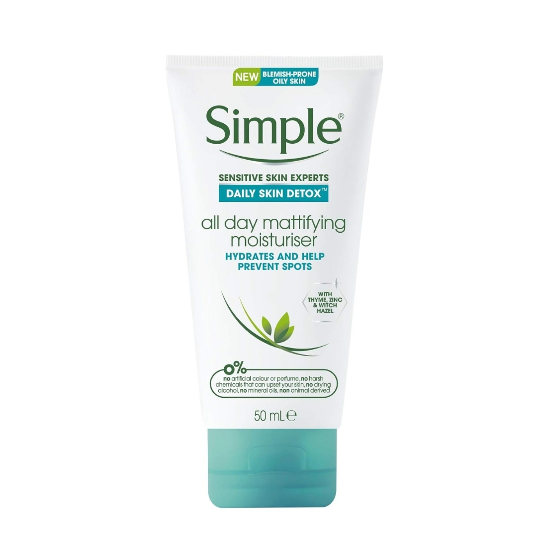 Simple Daily Skin Detox All Day Mattifying face cream 50ML - shopstation